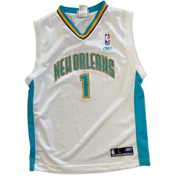 Reebok | Shirts & Tops | Reebok Vintage Baron Davis New Orleans Hornets ...